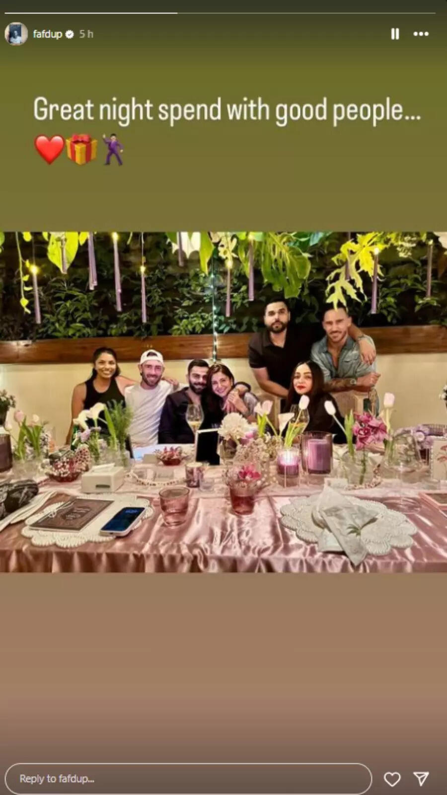 RCB Captain Faf du Plessis Shares Birthday Pics From Anushka Sharma's ...