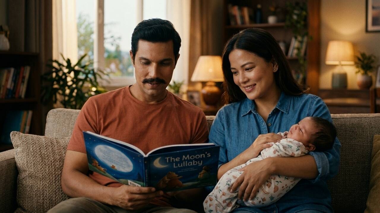 Randeep Hooda Captivates Hearts While Reading Bedtime Tales to Baby ...