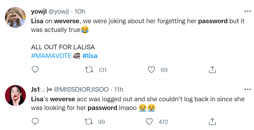 It's true! Blackpink's Lisa gets locked out of her Weverse account ...