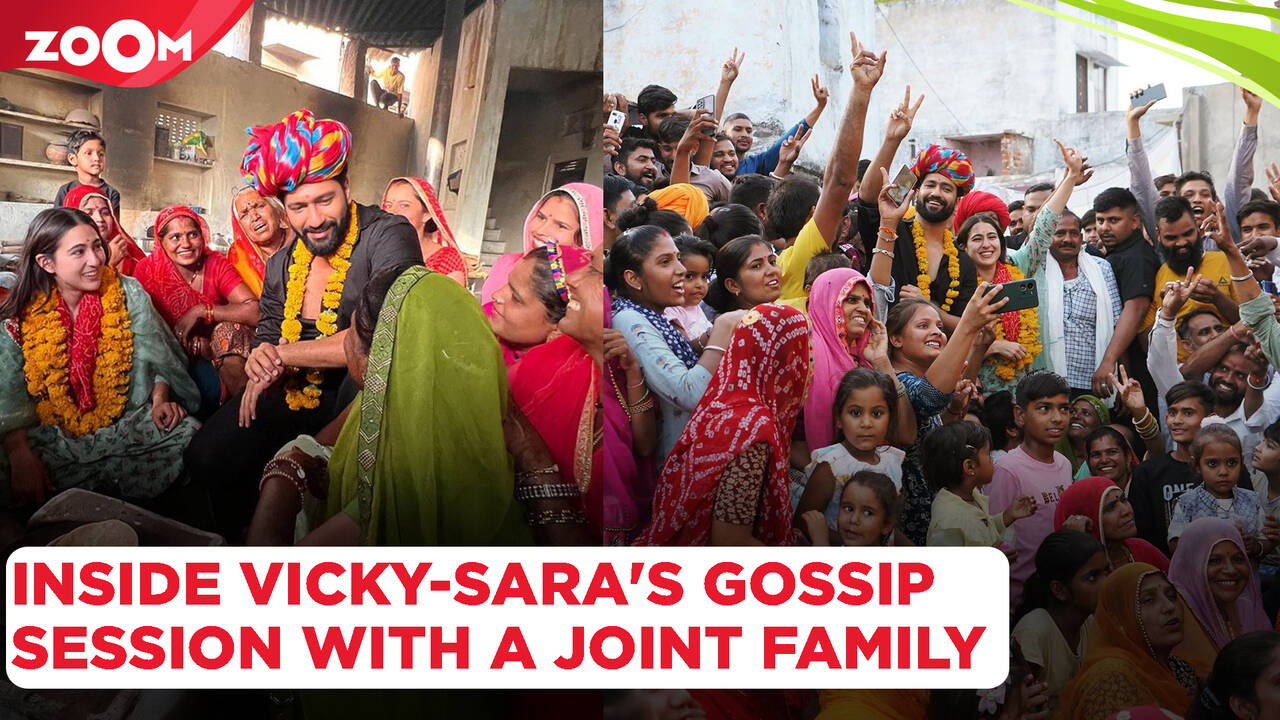 INSIDE Vicky Kaushal & Sara Ali Khan's GOSSIP session with joint family ...
