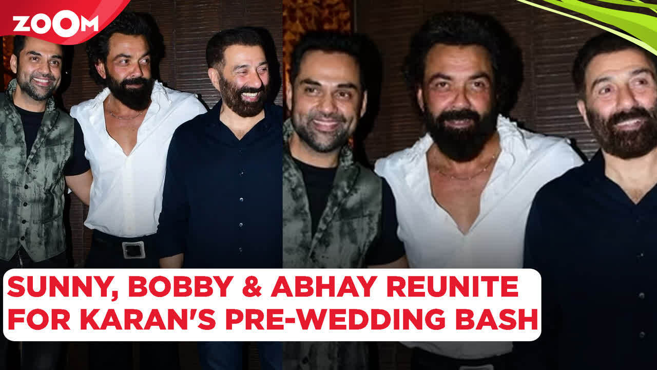 Sunny Deol's son Karan's Pre-Wedding festivities BEGIN; Deol Brothers ...