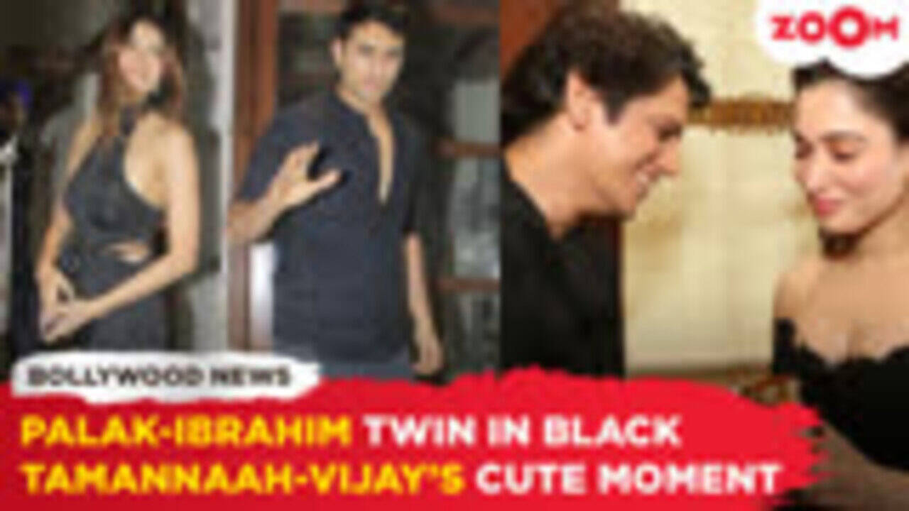 Palak Tiwari & Ibrahim Ali Khan twin in black | Tamannah Bhatia & Vijay ...