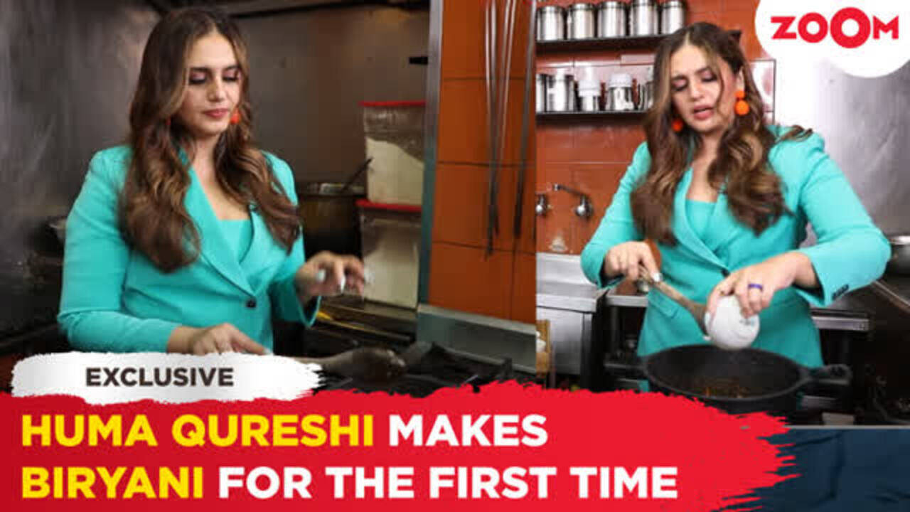 INSIDE Huma Qureshi's kitchen as she makes biryani for the first time ...