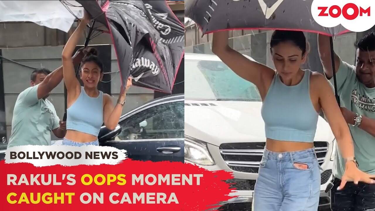 Rakul Preet Singh's OOPS moment as she loses her balance & almost falls ...