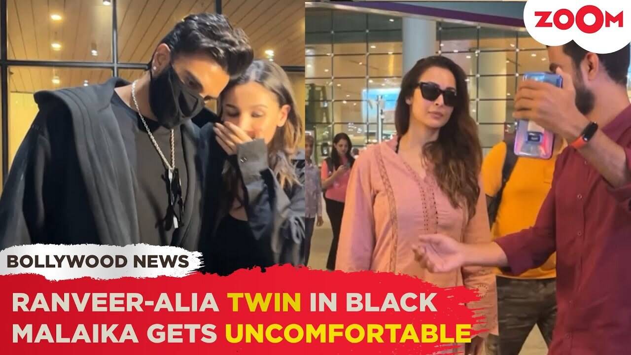 Ranveer Singh & Alia Bhatt twin black | Malaika Arora gets ...