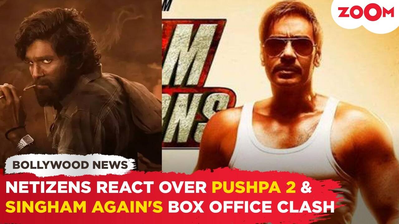 Pushpa 2 V/S Singham Again | Netizens REACT to the mega clash of Allu ...