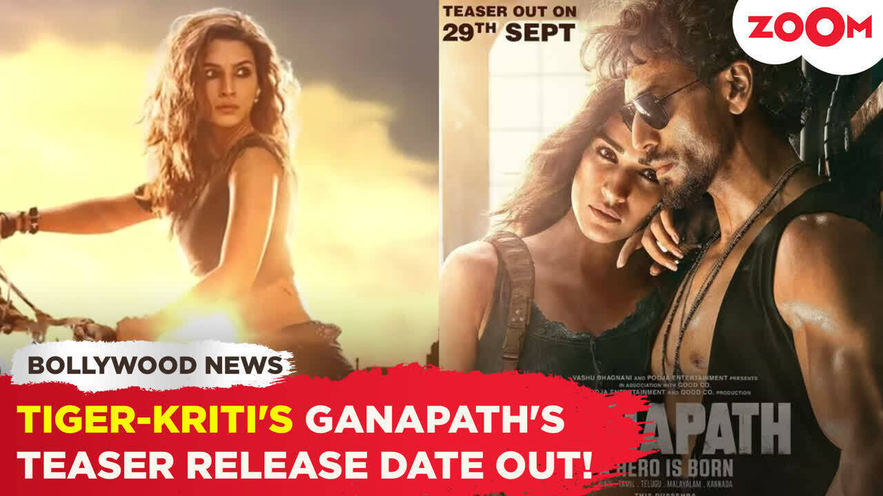 Ganapath New Poster Out: Tiger Shroff, Kriti Sanon Are Sizzling Hot ...