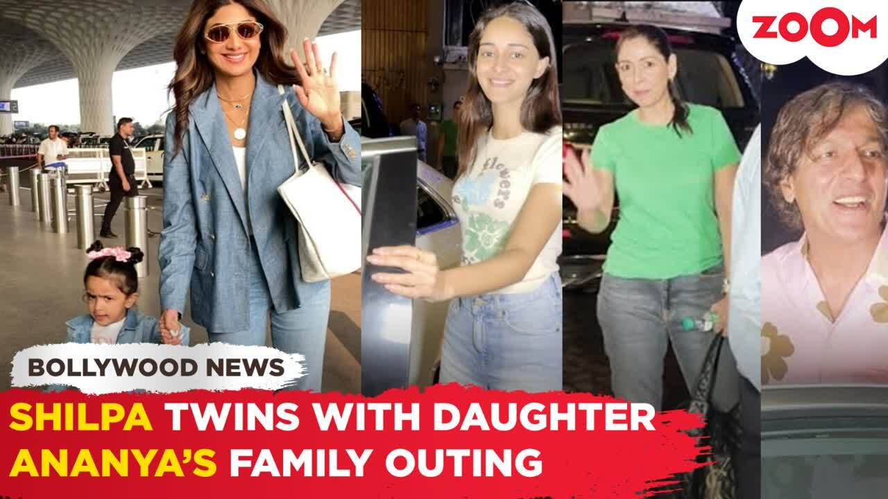 Shilpa Shetty & daughter Samisha's Twinning Moments | Ananya Panday ...
