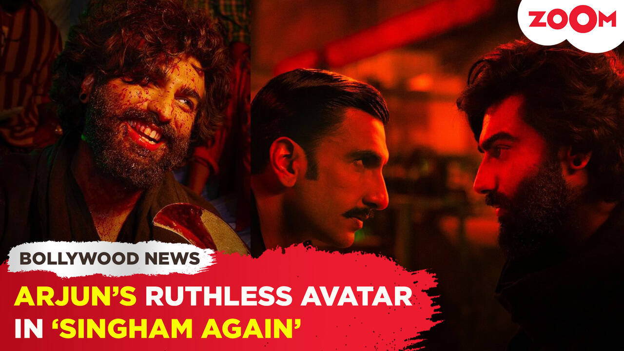 Arjun Kapoor’s gripping FIRST look in ‘Singham Again’ alongside Ranveer ...