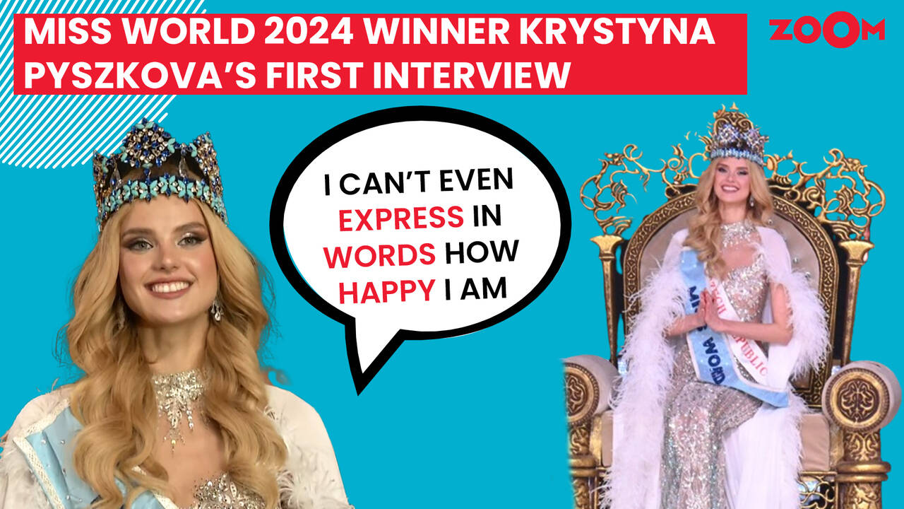 Krystyna Pyszkova's first interview post winning Miss World 2024 | Zoom TV
