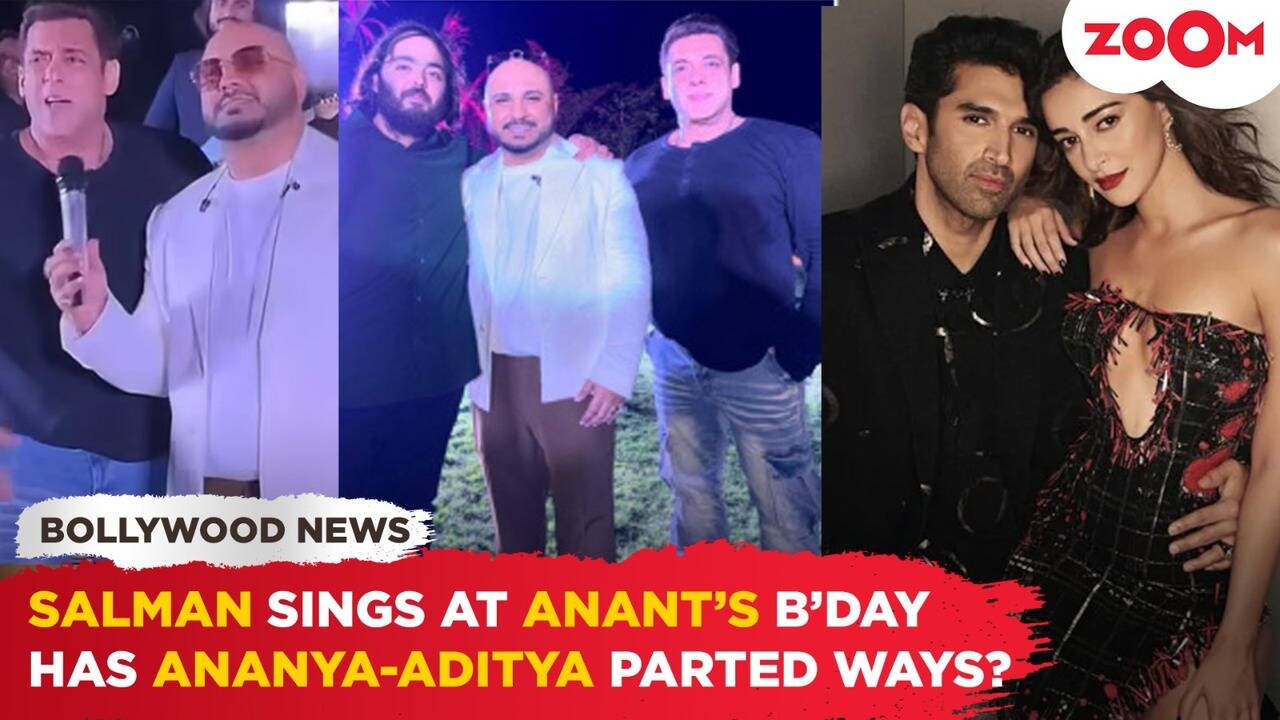 Salman Khan sings at Anant Ambani's birthday bash | Ananya & Aditya's ...