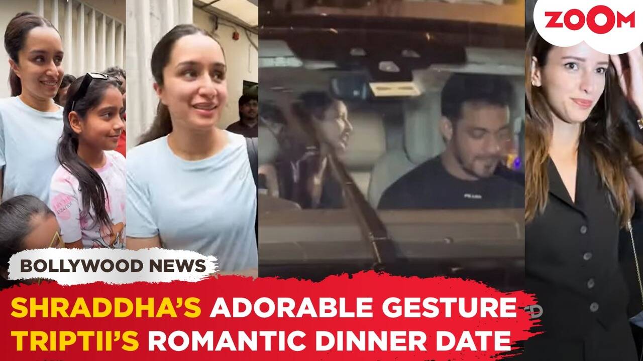 Shraddha Kapoor's SWEET gesture for kids | Triptii Dimri Spotted dining ...