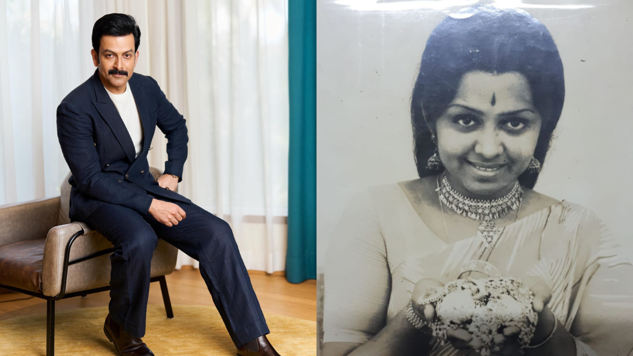 Prithviraj Sukumaran Refers to His Mother as 'Hero', Remembers His ...