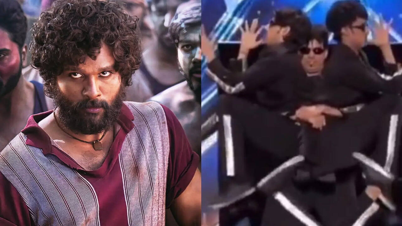 Allu Arjun WOWED As Dance Crew Takes The Stage With Pushpa Song At ...