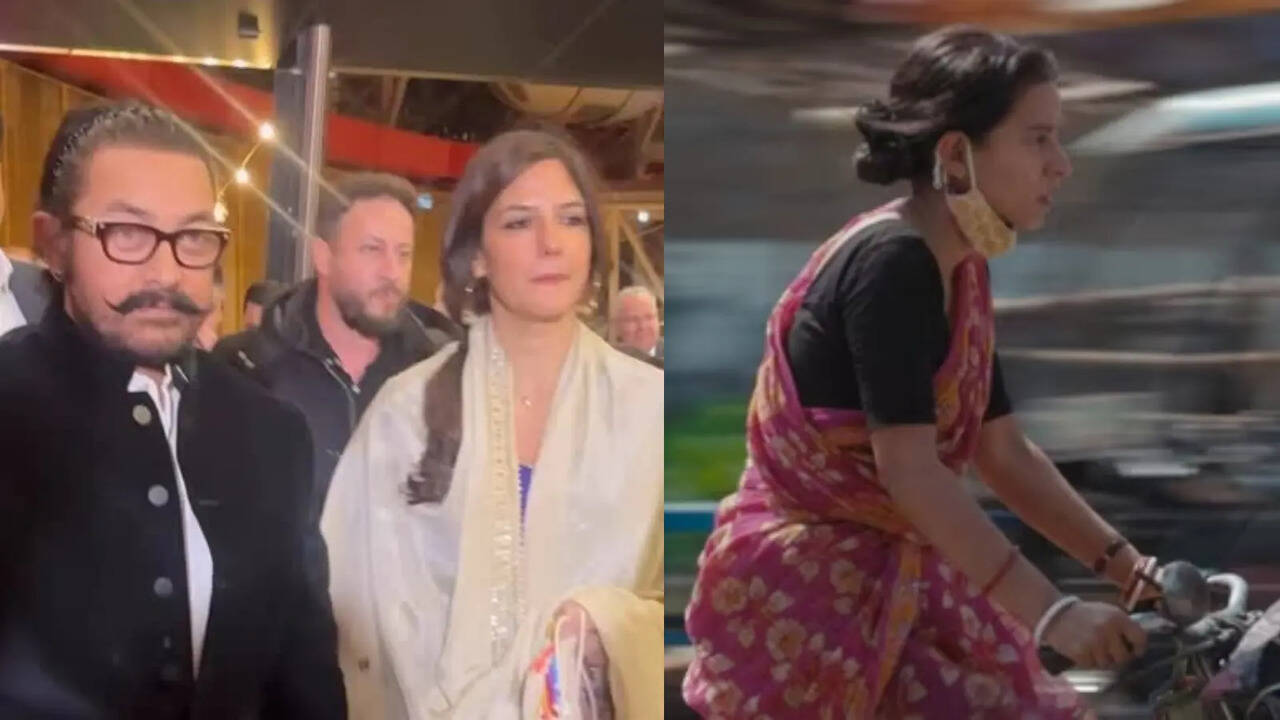 Aamir Khan and his partner Gauri Spratt were present at the Indian Film ...