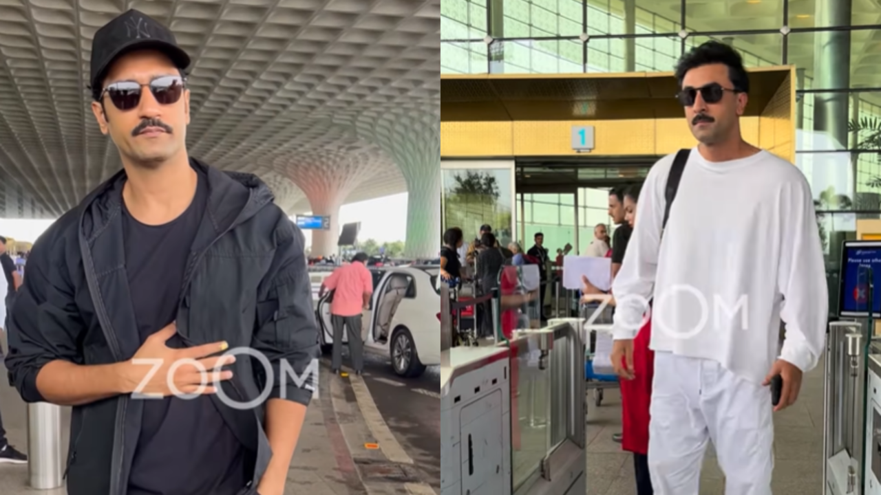 Actors Ranbir Kapoor and Vicky Kaushal Seen at Airport; Are They ...