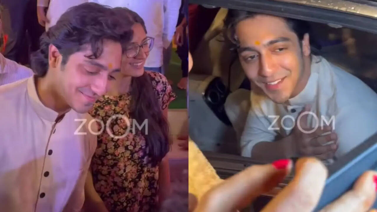 Ahaan Panday Takes Selfies and Poses with Admirers Following His Visit ...