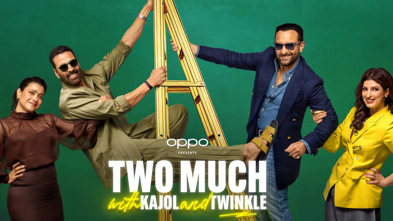 Kajol and Twinkle's Two Much: Akshay Kumar and Saif Ali Khan Showcase Their Unique Style on Talk ...