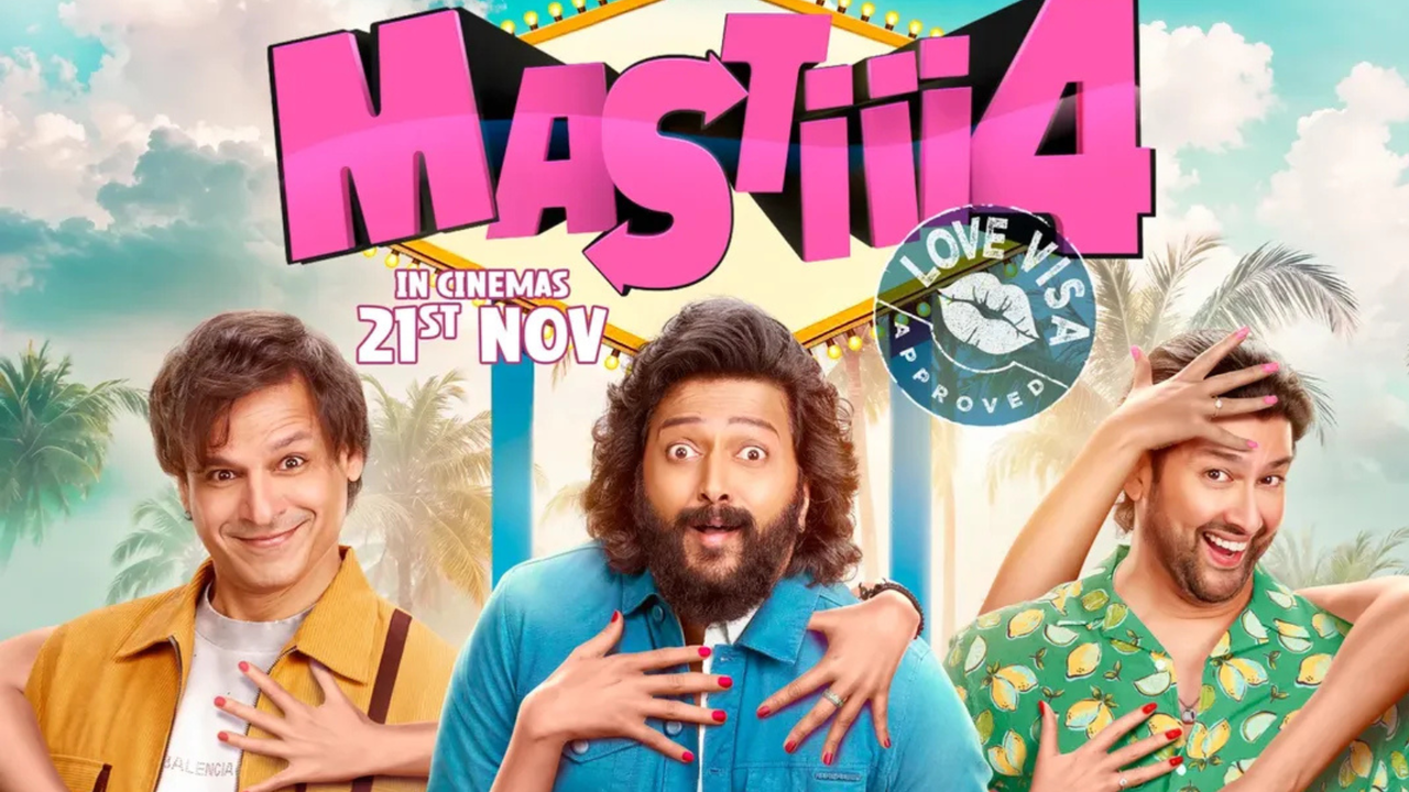 Mastiii 4 Unveils New Poster: Riteish Deshmukh, Vivek Oberoi, and Aftab ...