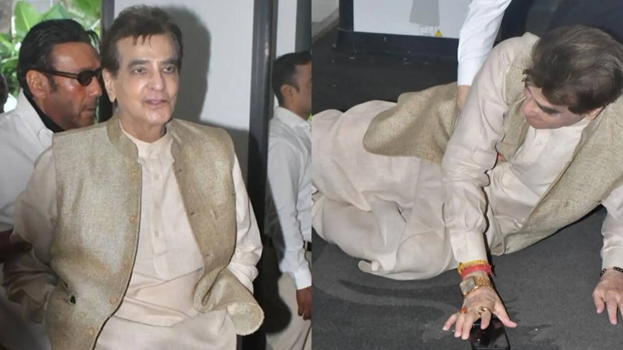Seasoned Actor Jeetendra Shares a Light Moment with Photographers Following a Misstep at Zarine ...