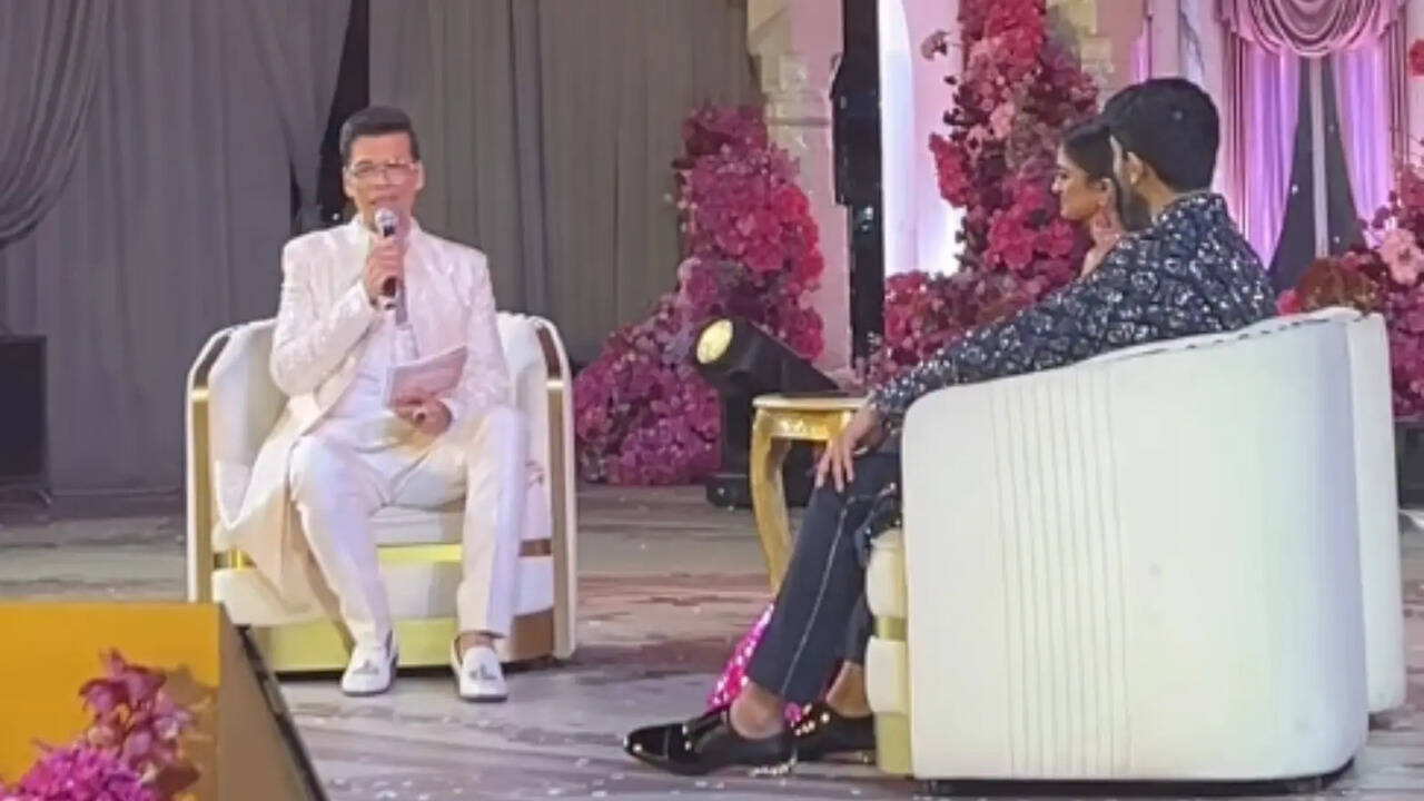 Karan Johar Introduces Spill The Tea Segment at Netra Mantena and Vamsi ...