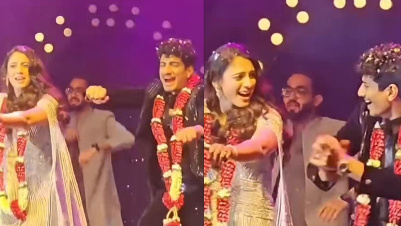 Smriti Mandhana and Palaash Muchhal perform to Salman Khan's "Tenu Le ...