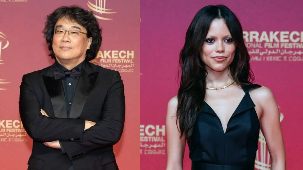 Bong Joon Ho, the director of Parasite, and Jenna Ortega from Wednesday ...