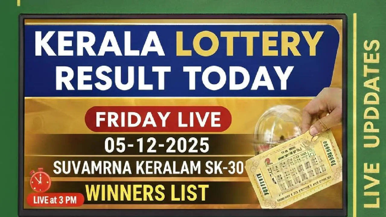 Suvarna Keralam SK-30 Kerala Lottery Result Today Live – 05 December 2025 Winners & Prize ...