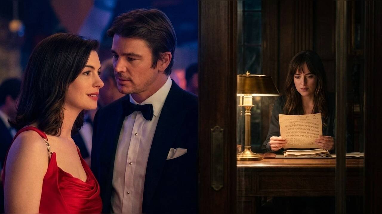 First Glimpse of Verity: Anne Hathaway, Josh Hartnett, and Dakota ...
