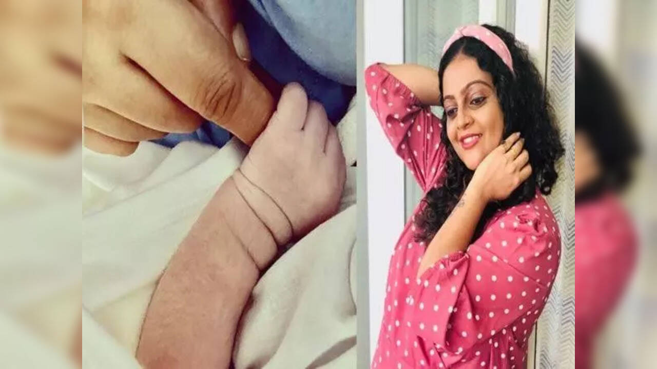 Malayalam TV serial actress Aswathy Sreekanth blessed with a baby girl ...