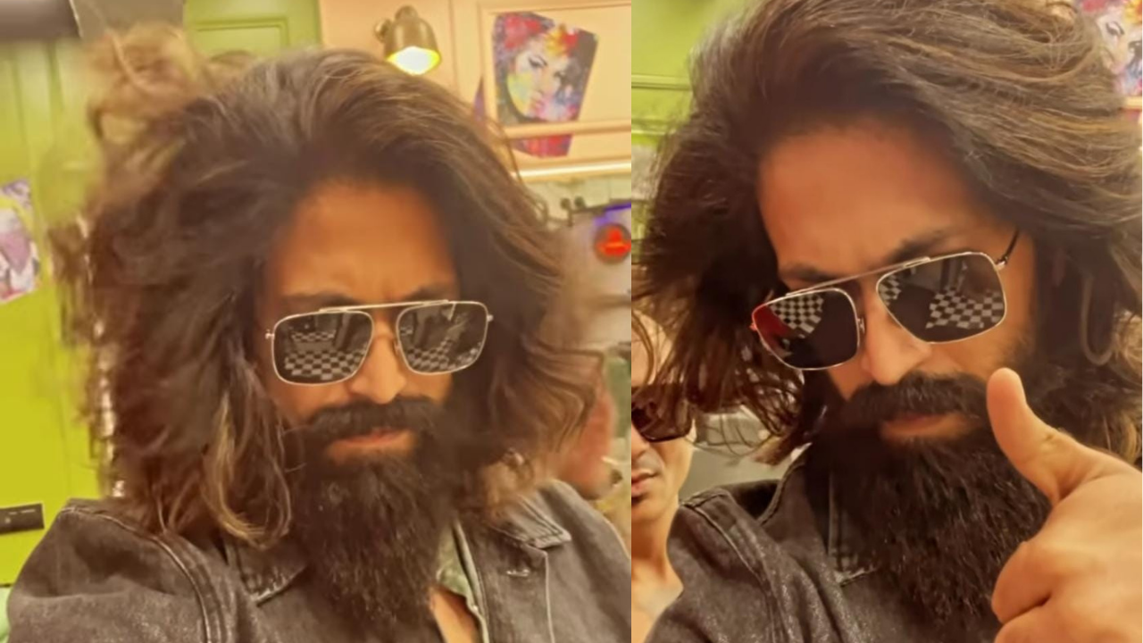 KGF star Yash shells out major hair goals as he lets his long mane flow ...