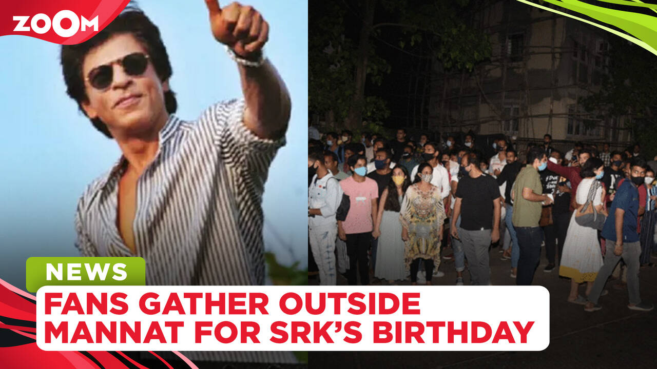 Shah Rukh Khan's 56th birthday celebrated by fans outside Mannat | Zoom TV