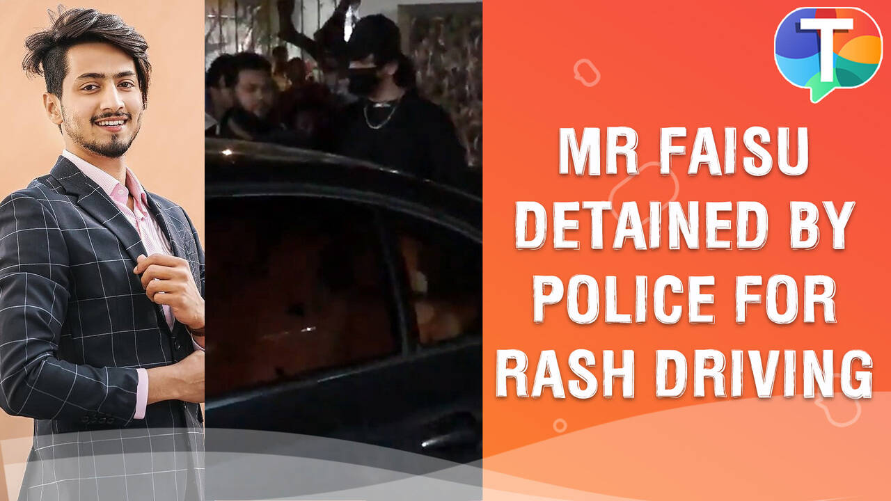 Faisal Shaikh aka Mr Faisu detained by Mumbai Police for rash driving | Zoom TV