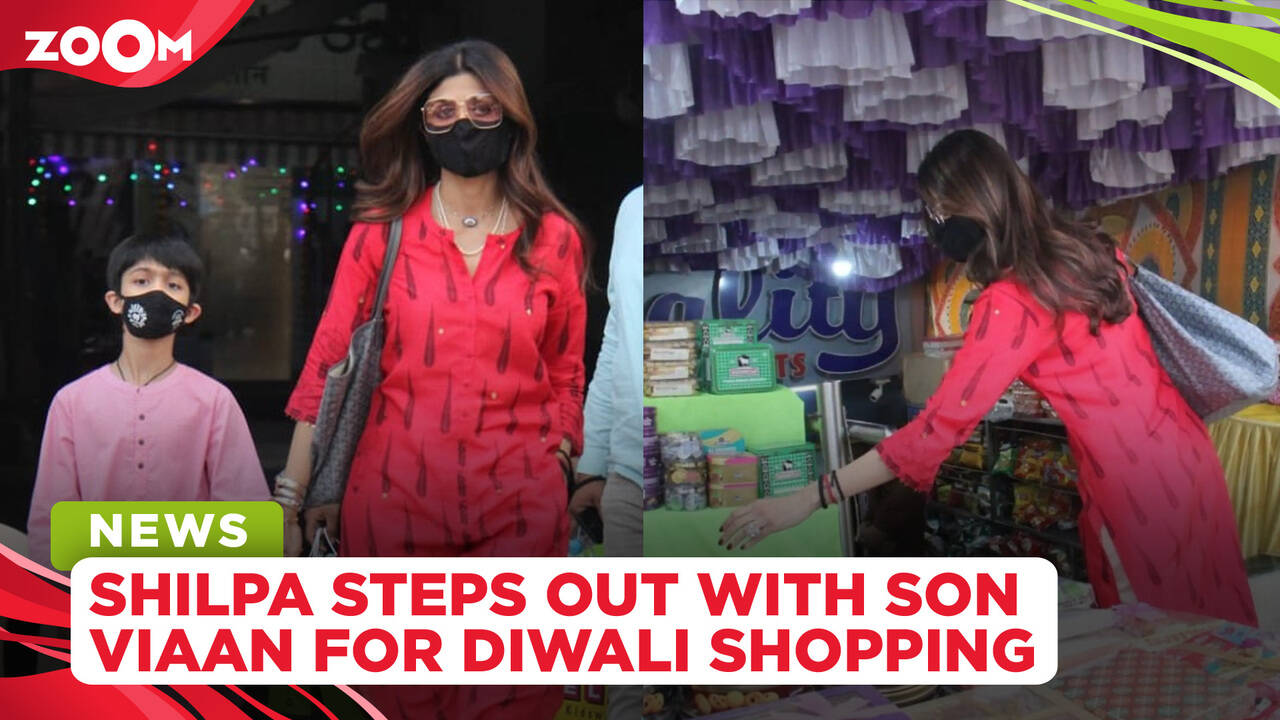 Shilpa Shetty steps out with her son Viaan for Diwali shopping, Videos ...