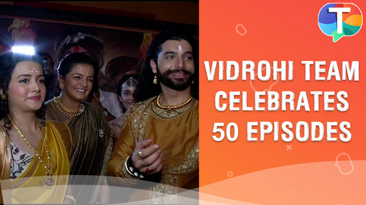Vidrohi team celebrates completion of 50 episodes on set | Zoom TV