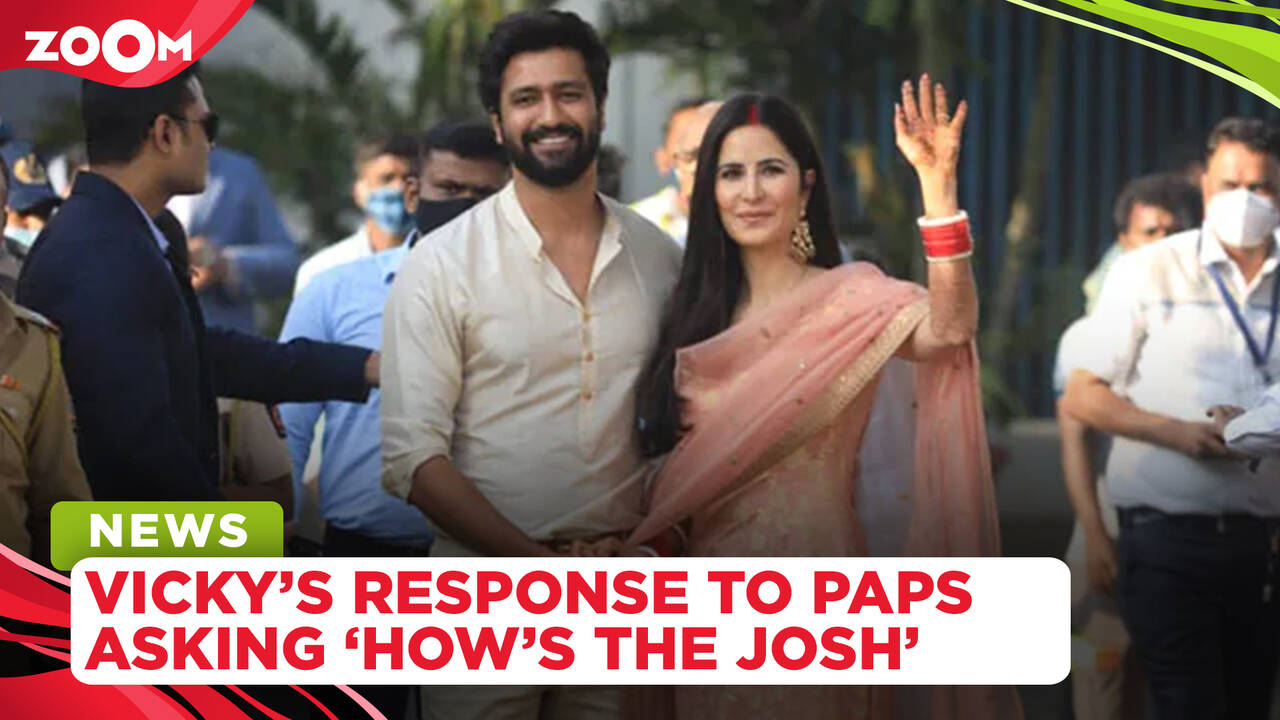 Vicky Kaushal asked 'How's the josh' by paps as he poses with Katrina ...