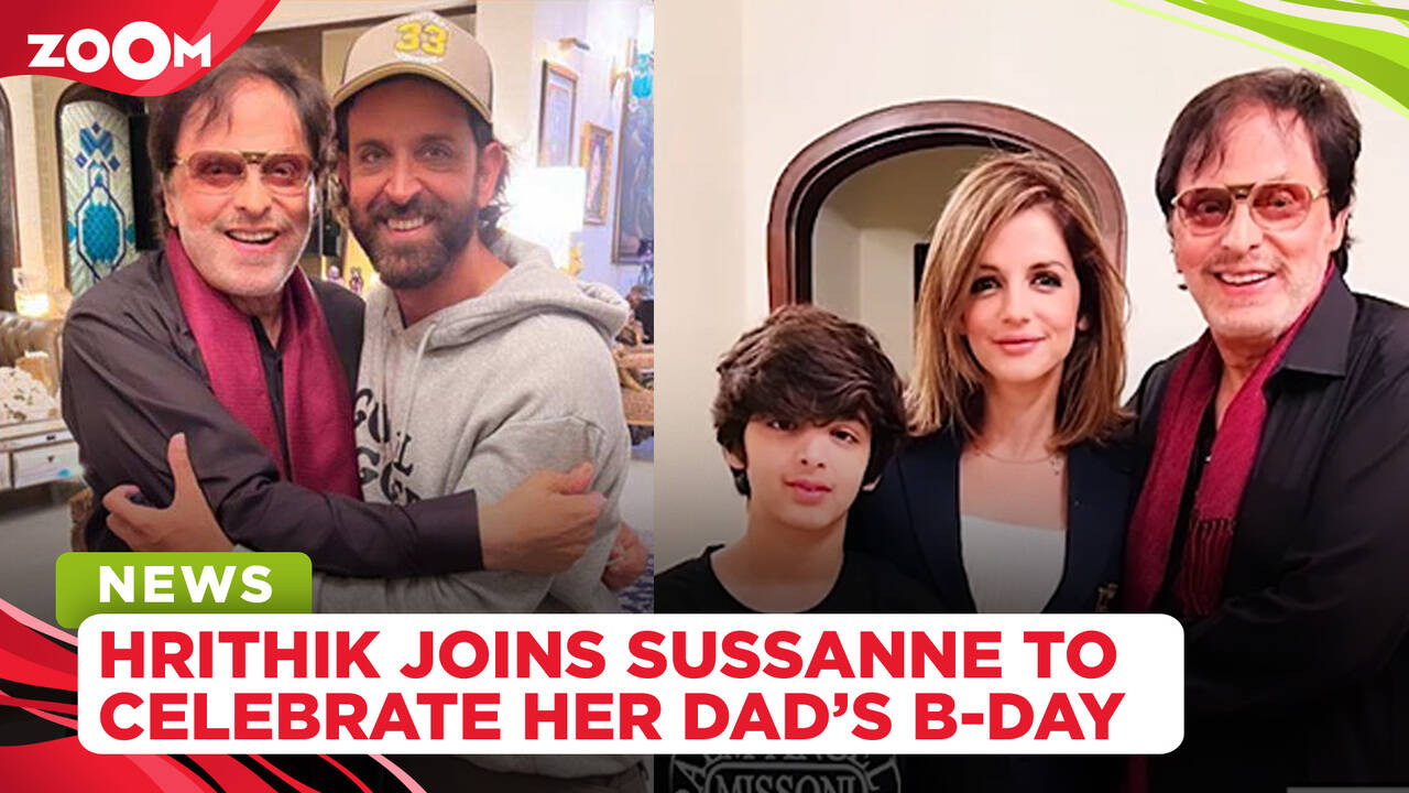 Hrithik Roshan joins ex-wife Sussanne Khan to celebrate Sanjay Khan's ...