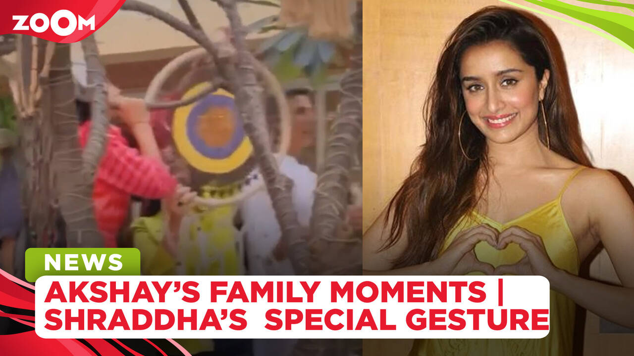 Akshay Kumar & Twinkle Khanna's intimate family moments | Shraddha Kapoor blows flying kiss to ...