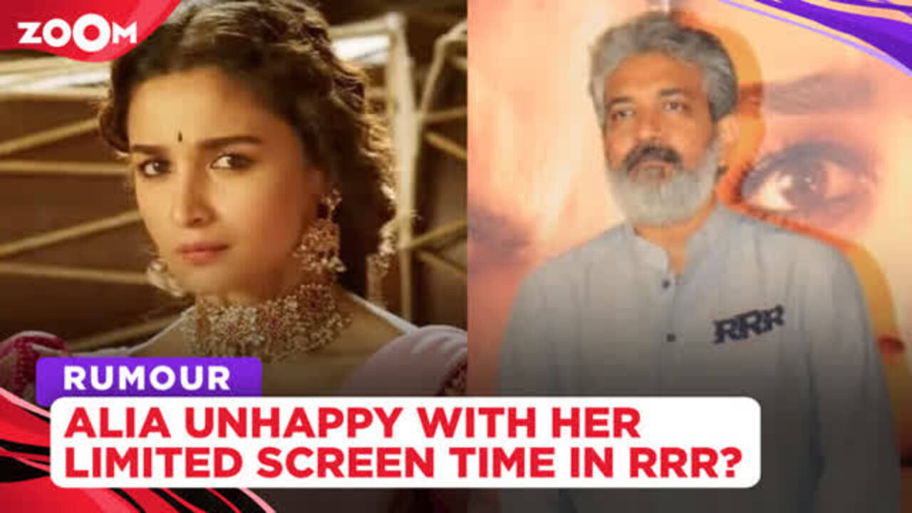 Alia Bhatt UNHAPPY with her limited screen time in RRR? Actress deletes ...