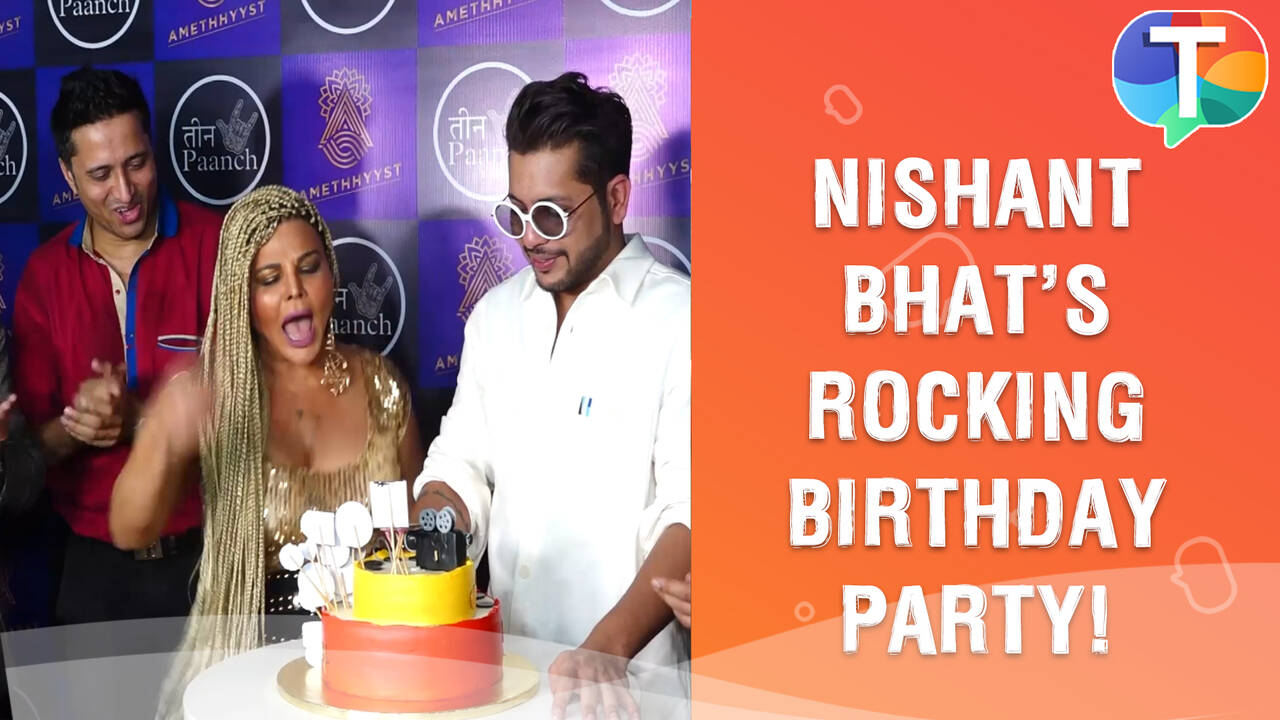Ankita-Vicky, Karan-Tejasswi, Rakhi Sawant and many others attend Nishant Bhat’s birthday BASH ...