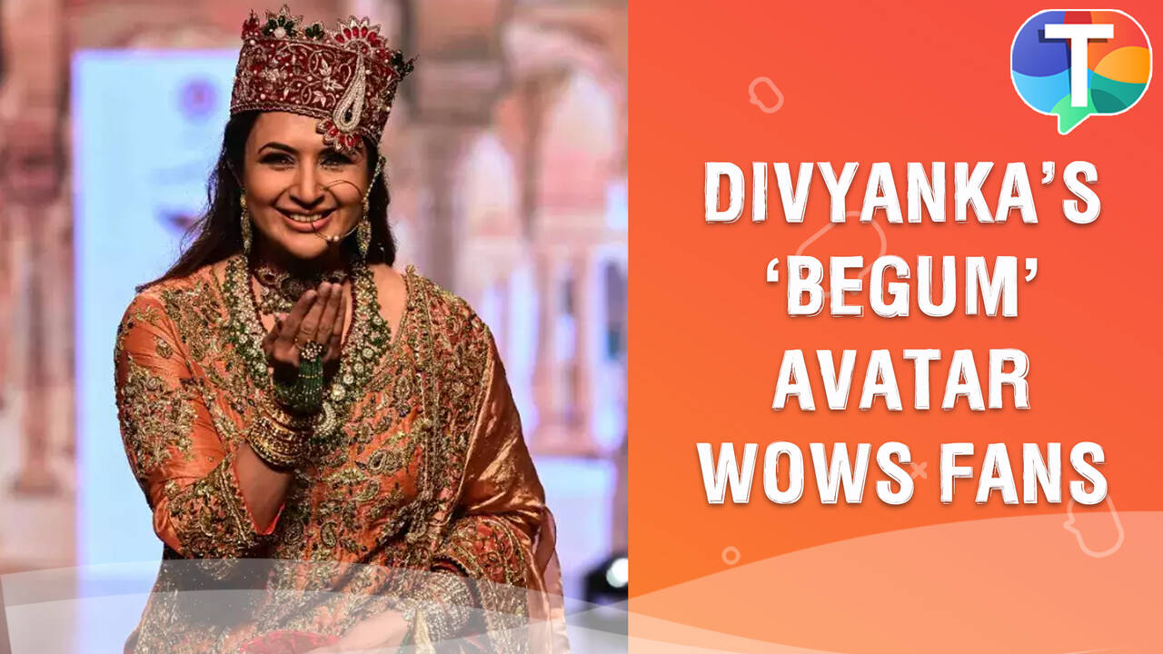 Divyanka Tripathi's ROYAL begum look as showstopper wows fans, Videos ...