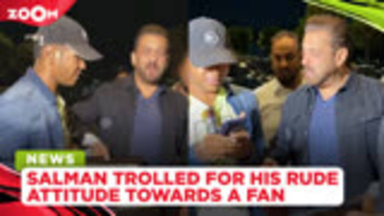 Salman Khan TROLLED for his RUDE behavior towards his fan at the ...
