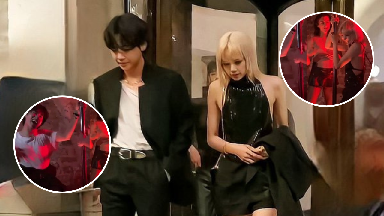BTS' V and Blackpink star Lisa pole dance the night away at CELINE's ...