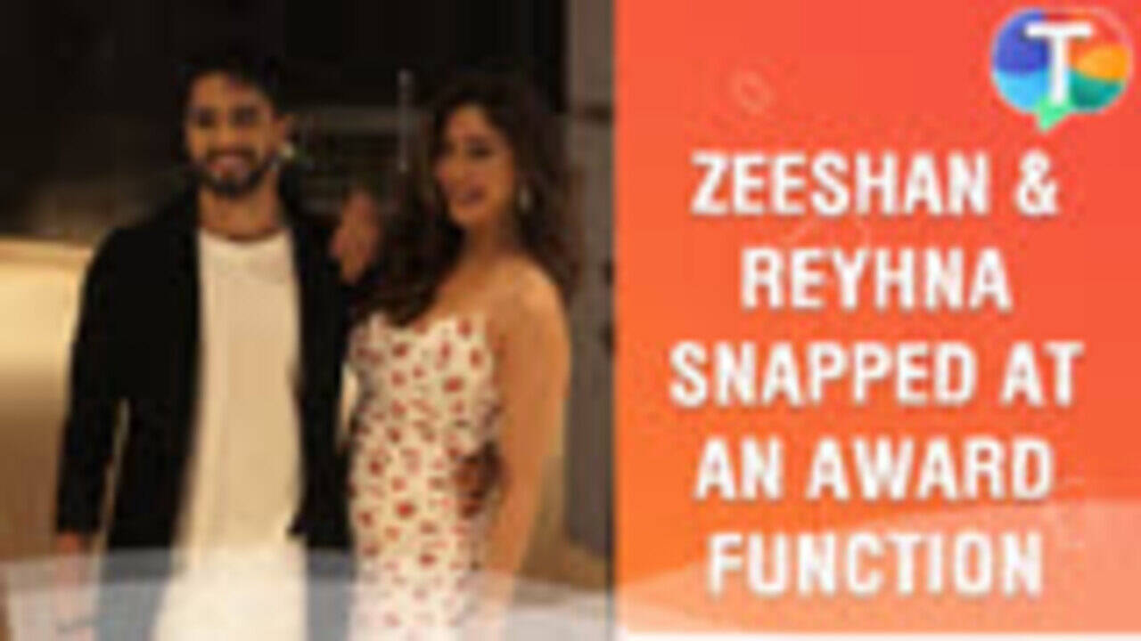Zeeshan Khan is ELATED as he receives an award snapped with girlfriend ...