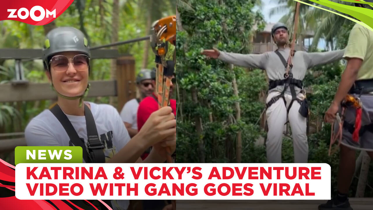 Vicky Kaushal and Katrina Kaif ENJOY adventure sports with friends in ...