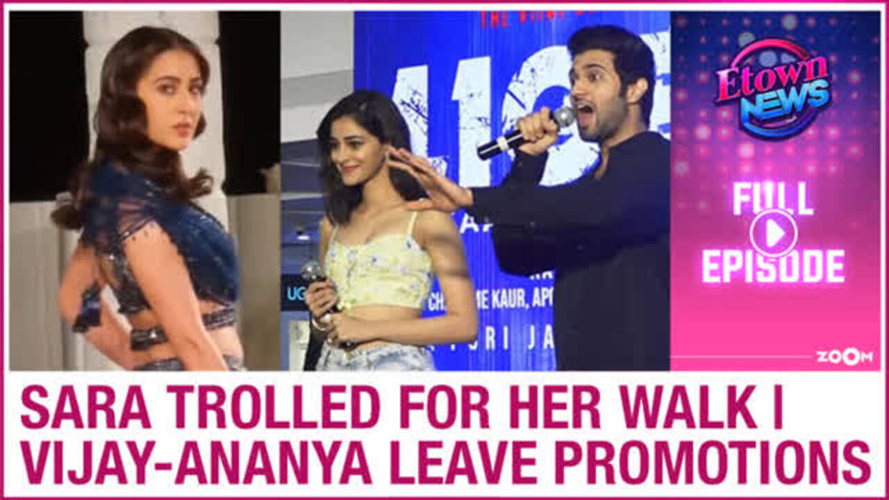 Sara TROLLED for her awkward ramp walk | Vijay & Ananya LEAVE Liger ...