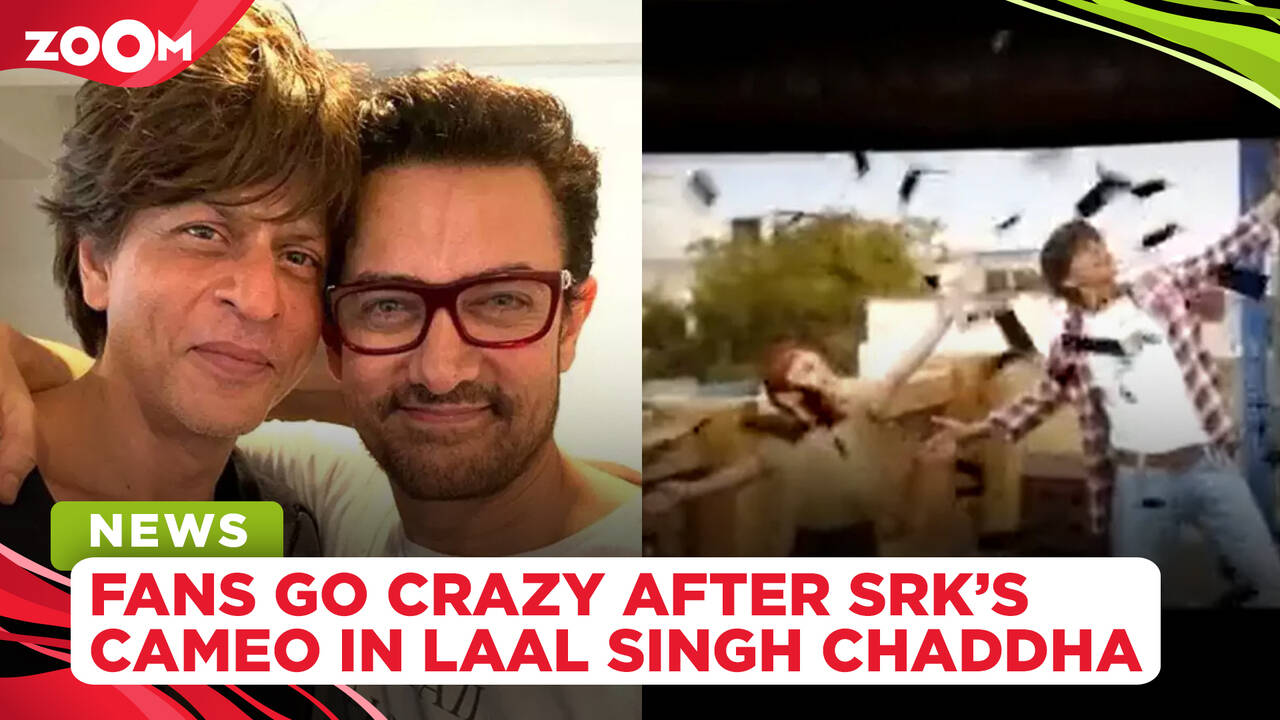 Fans go CRAZY during Shah Rukh Khan's cameo in Aamir Khan's Laal Singh Chaddha, Videos News ...