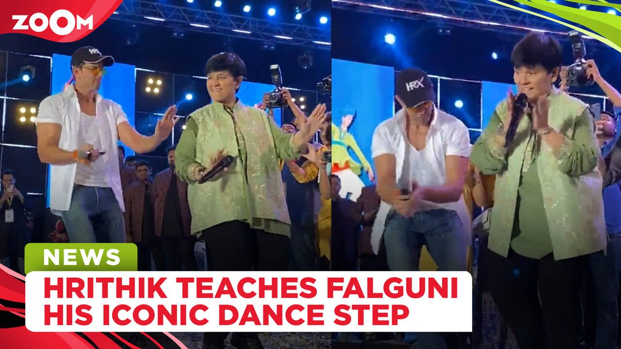 Hrithik Roshan and Garba queen Falguni Pathak SHAKE a leg together ...