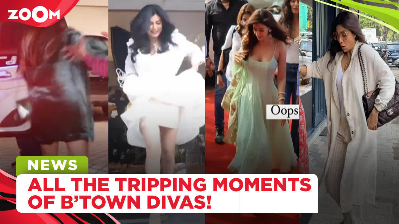 Bollywood Actresses TRIPPING moments caught on camera-कैमरे के सामने ...