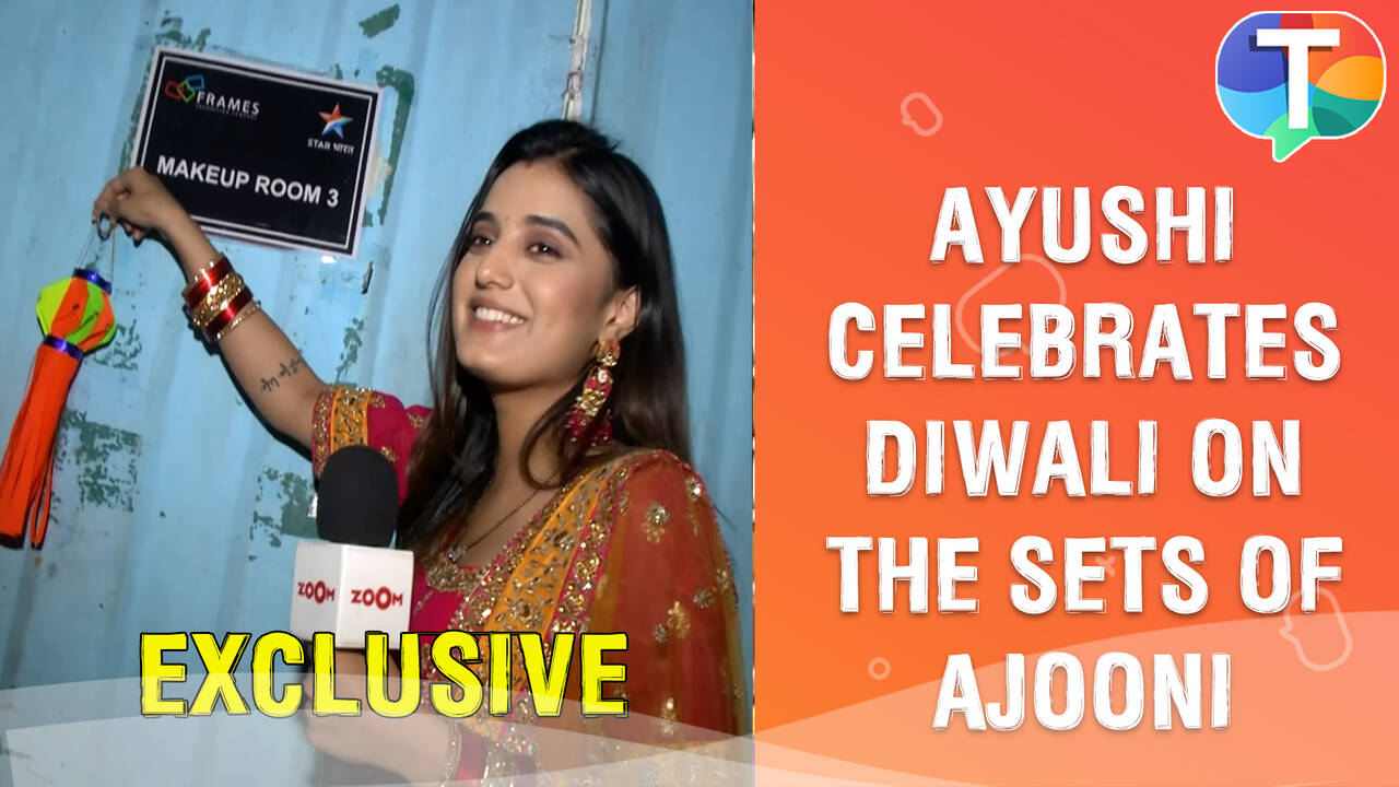 Ayushi Khurana aka Ajooni CELEBRATES Diwali on the sets of her serial ...